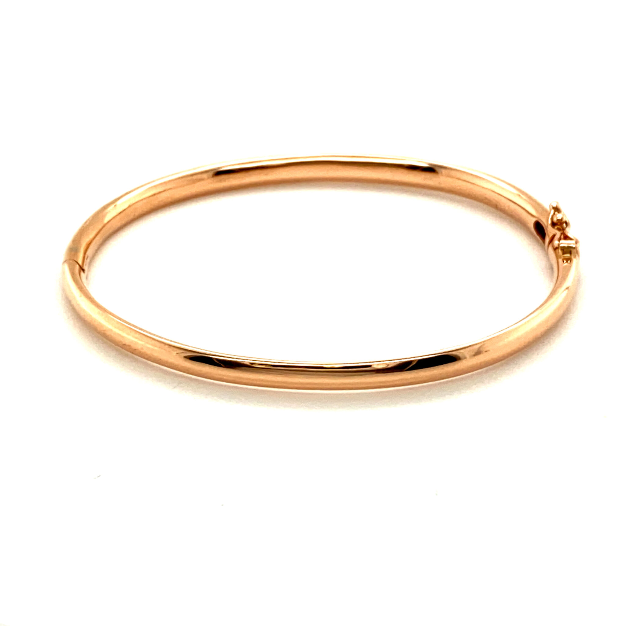 Solid White Gold Bangle - Vardy's Jewelers Bay Area