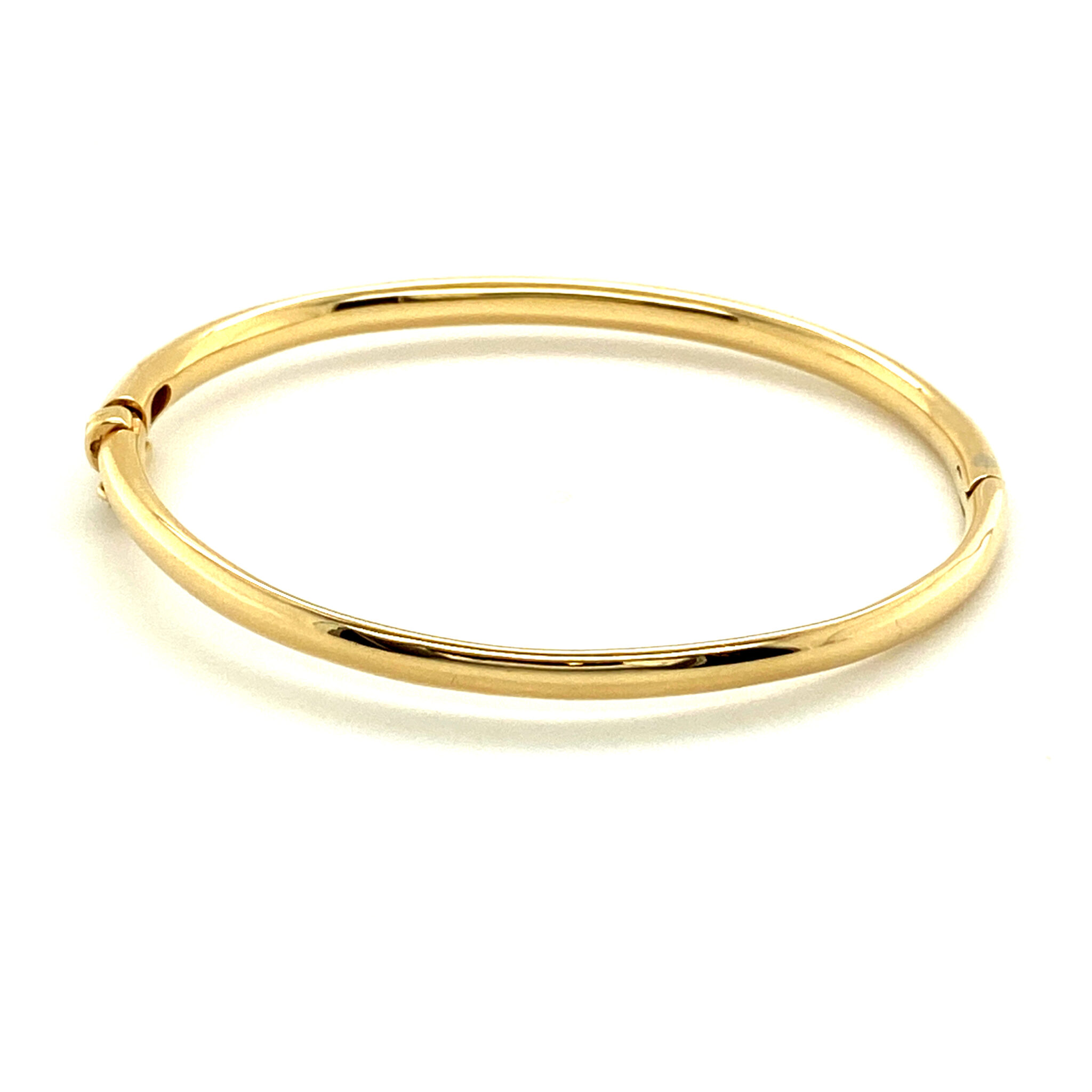 Solid White Gold Bangle - Vardy's Jewelers Bay Area