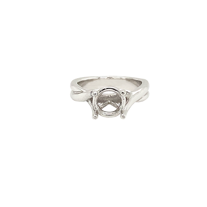 Platinum Twist Solitaire Setting (470-00080) - Vardy's Jewelers
