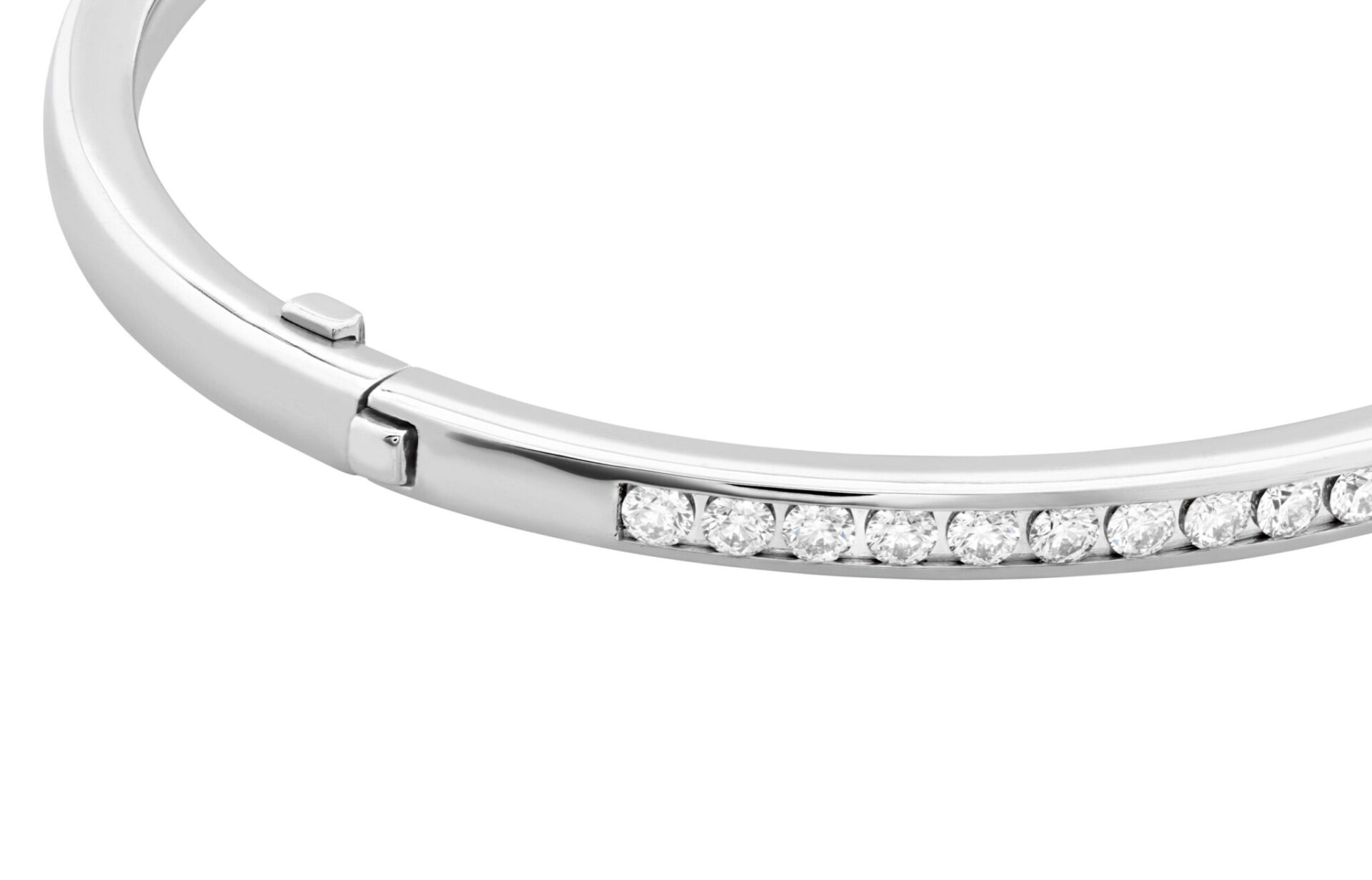 Classic Channel Set Bangle - Vardy's Jewelers Bay Area