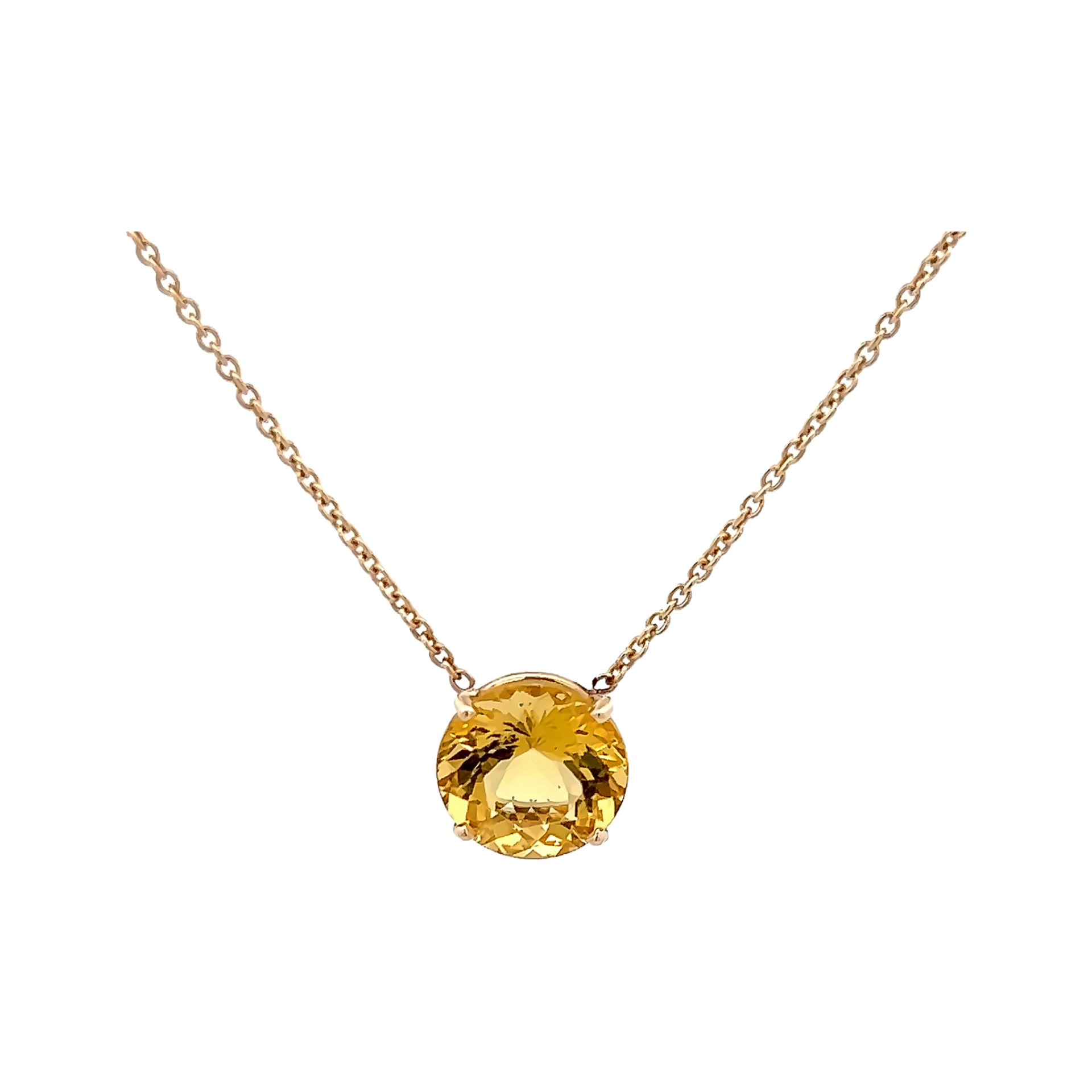 Gold Yellow Beryl Pendant - Vardy's Jewelers Bay Area