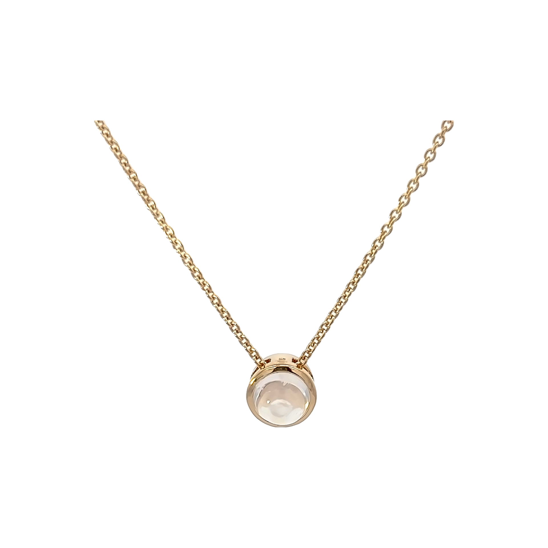 Bezel Set Moonstone Pendant - Vardy's Jewelers Bay Area