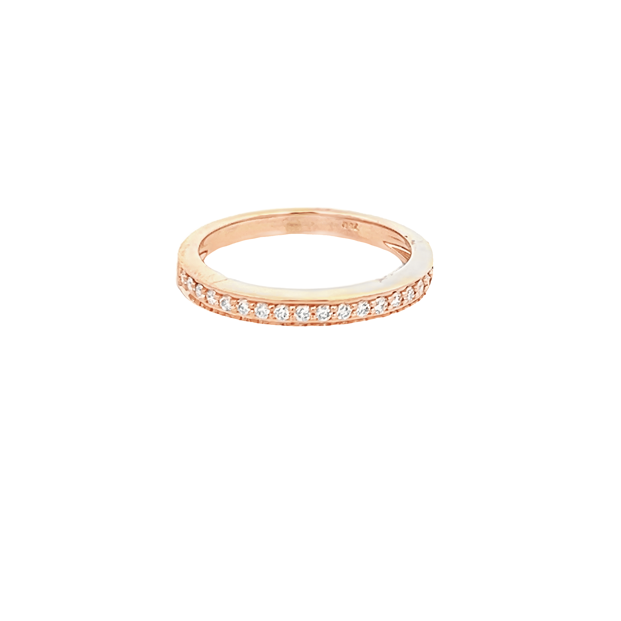 Rose Gold Channel Set Wedding Band (110-00848) - Vardy's Jewelers Bay Area