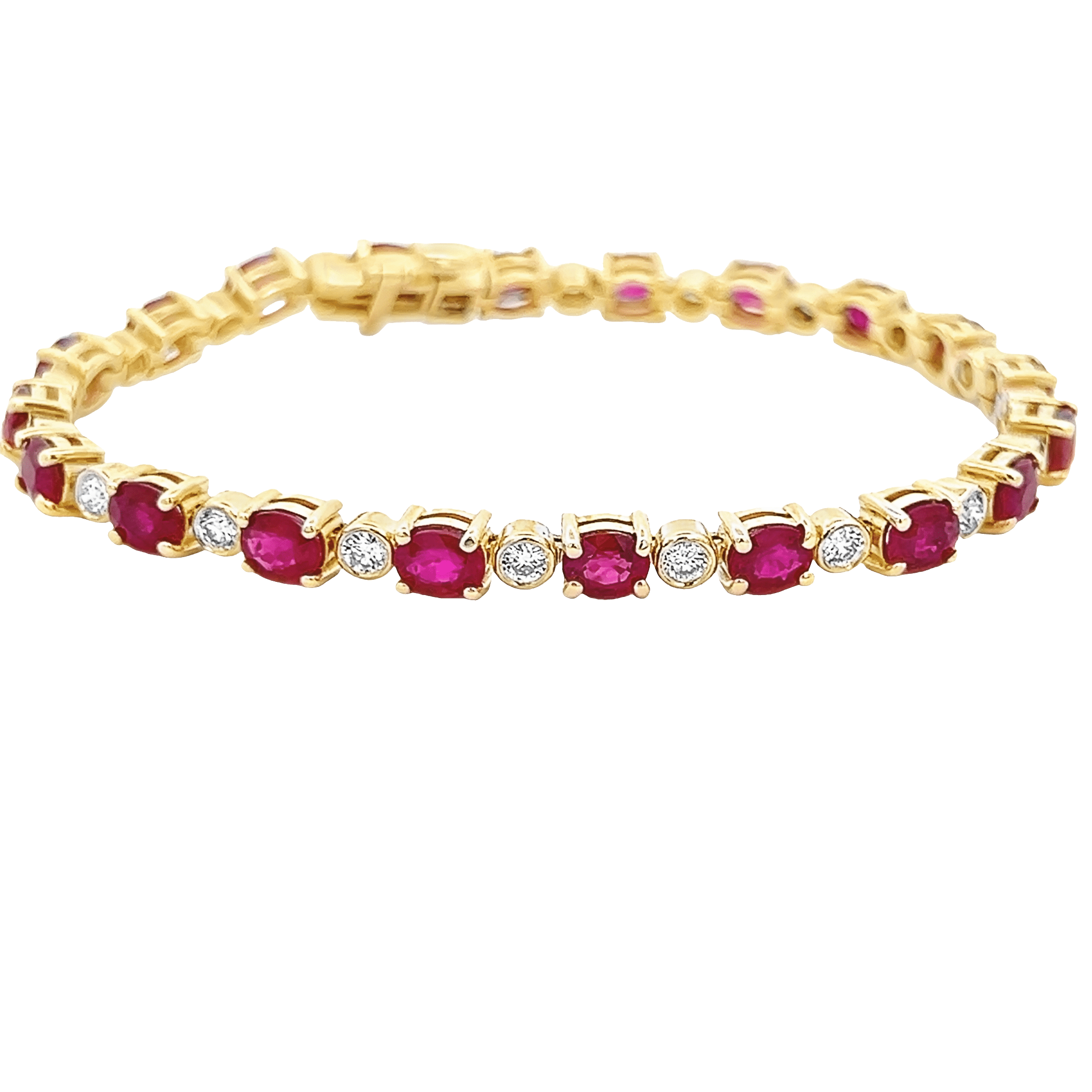 Yellow Gold Ruby Bracelet - Vardy's Jewelers Bay Area