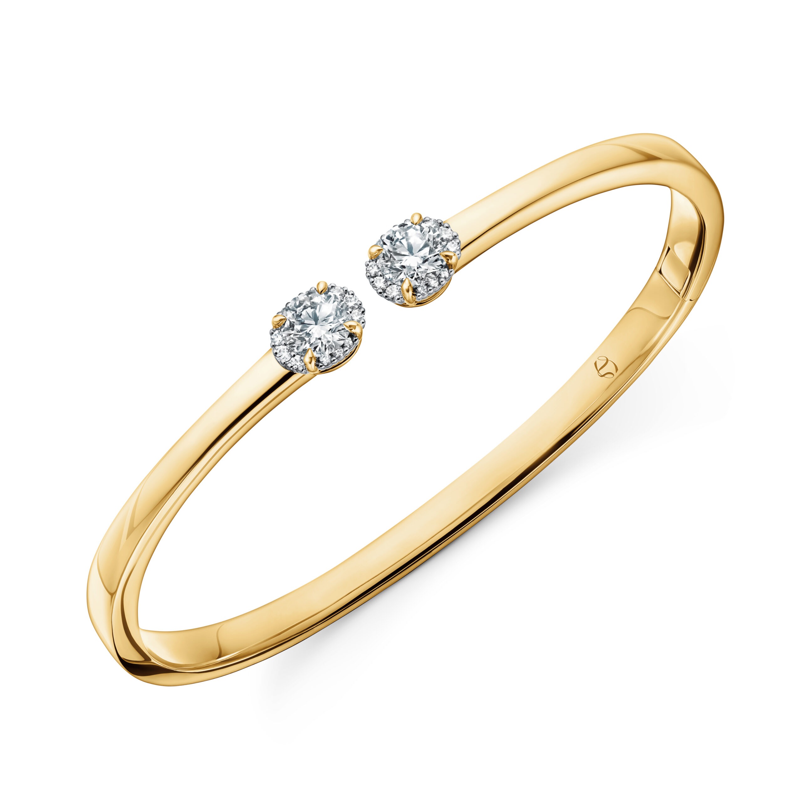 Ellipse Diamond Open Bangle - Vardy's Jewelers Bay Area